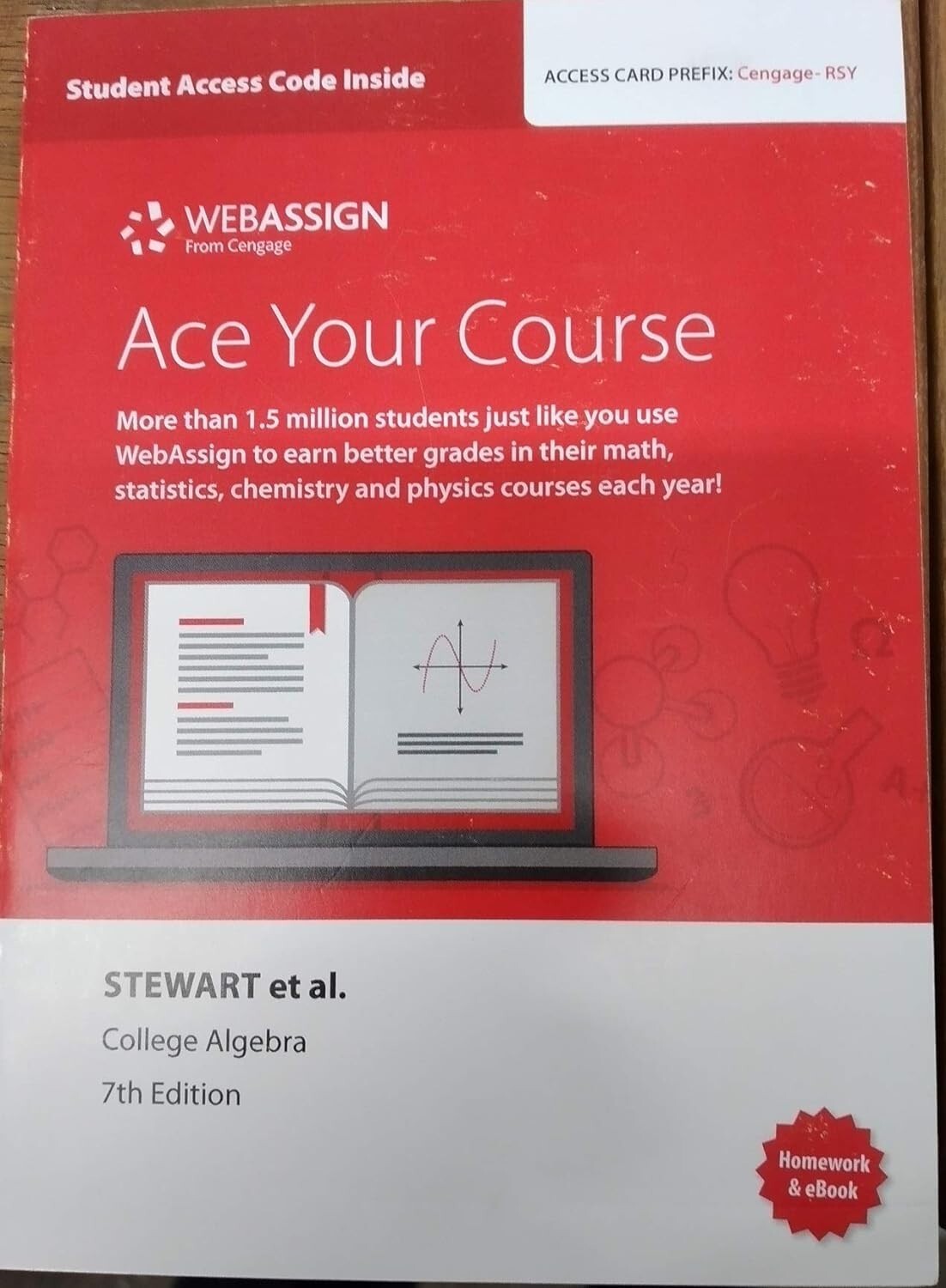 WebAssign Printed Access Card for Stewart/Redlin/Watson's College ...