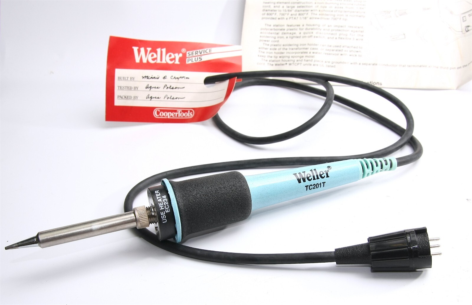 NOS Original WELLER TC201T TC201 24V Replacement Soldering Pencil for ...