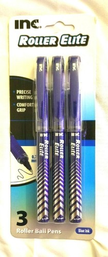 INC. ROLLER ELITE .7mm Precise Writing Roller Ball Pens - Pack of 3 ...