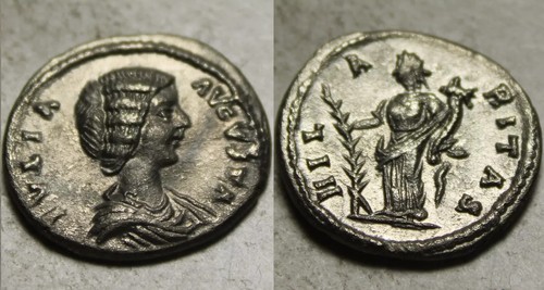 Rare Genuine ancient Roman silver coin Julia Domna Laodicea Hilaritas ...