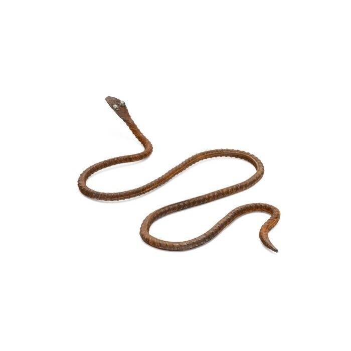 2x Snake Rust Metal Animal 40x23cm Yard Patio Garden Outdoor Home Decor ...