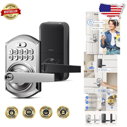 Easy-Install Keypad Lock with One-Touch Auto Lock & Passage Mode ...