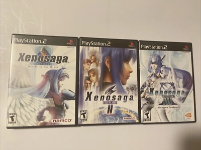 Xenosaga Episode I II III (1,2,3) Trilogy Sony PlayStation 2 PS2 CIB ...
