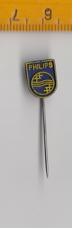 Vintage PHILIPS RADIO TELEVISION LOGO stick pin badge brooch 1960s ...