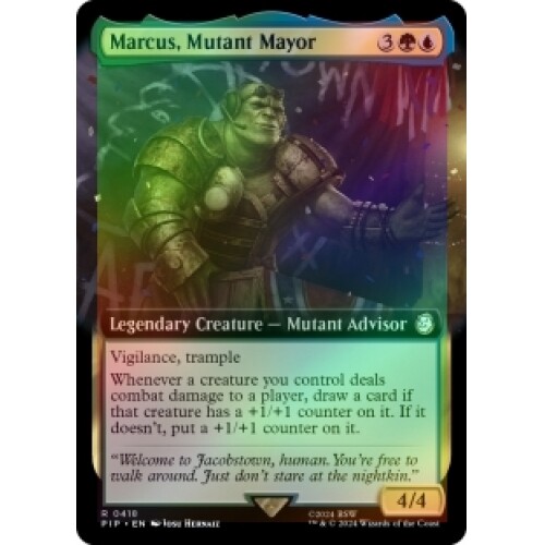 FOIL MARCUS, MUTANT MAYOR (EXTENDED ART) X4 Universes Beyond: Fallout ...