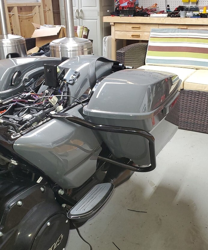 2023 2024 SADDLEBAG BRACKET GUARD CRASH BARS FOR HARLEY ROAD GLIDE CVO ...