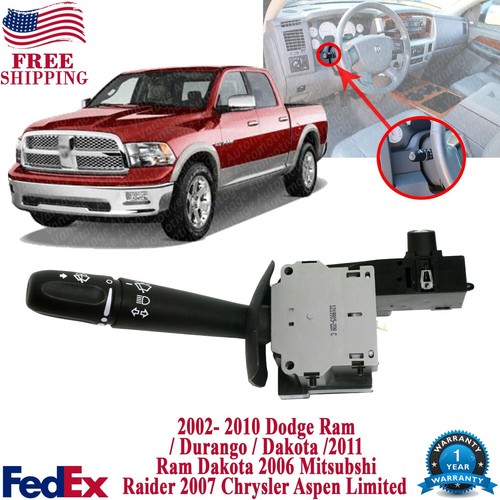 Turn Signal Switch For 2002- 2011 Dodge Ram 4-Prong w/ Wiper & Washer ...
