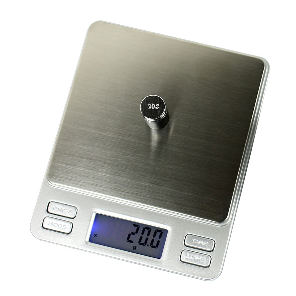 TPS-2000 Digital Pocket Scale 2000g x 0.1g Coin Hobby Kitchen w/ 1KG ...