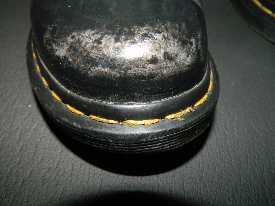 Dr Martens Originals Doc's classic 8 hole Airwair boots Yellow Stitch ...