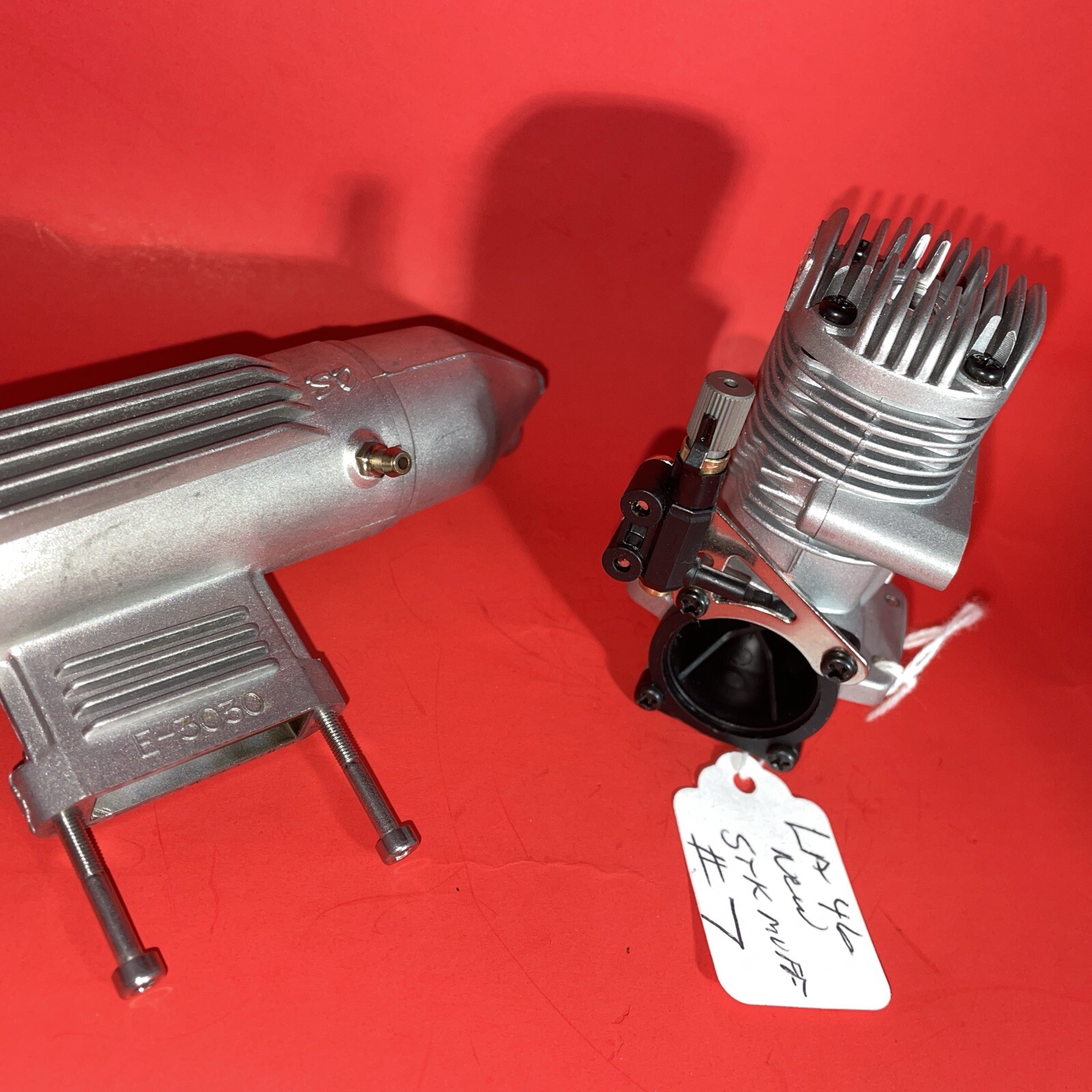 OS LA 46 C/L ENGINE COMPLETE WITH STOCK MUFFLER #7 NEW NO BOX REAR ...