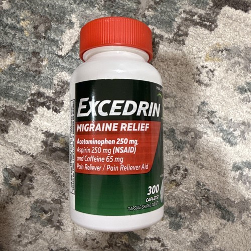 EXCEDRIN MIGRAINE Pain Reliever Aspirin Acetaminophen Caffeine, 300 ...