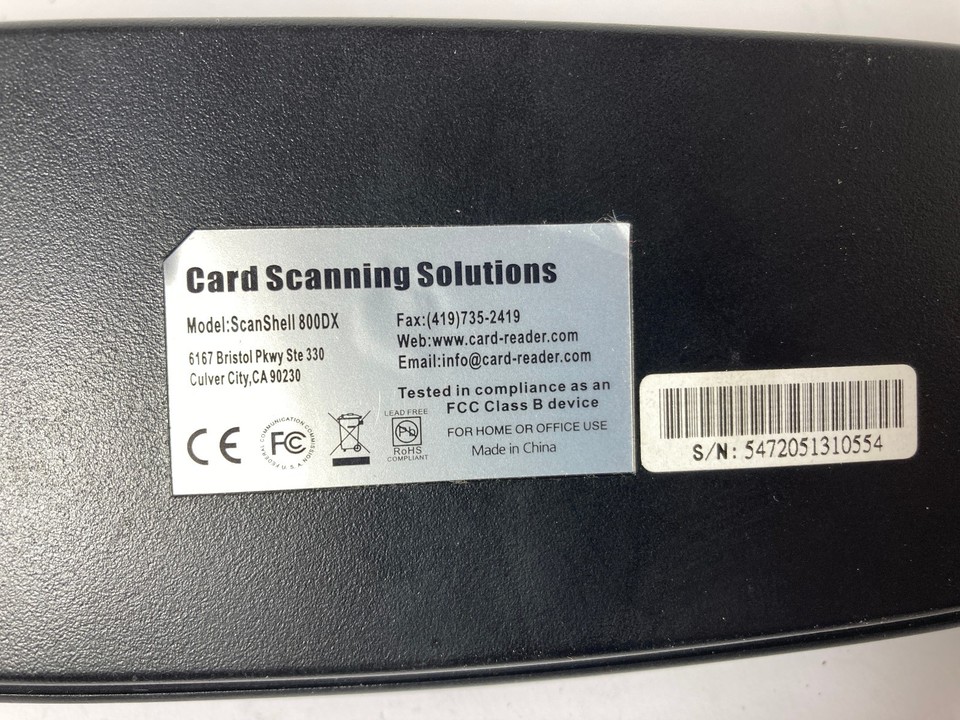 Raptor Card Scanning Solutions Scan Shell 800DX ID Card Scanner | eBay