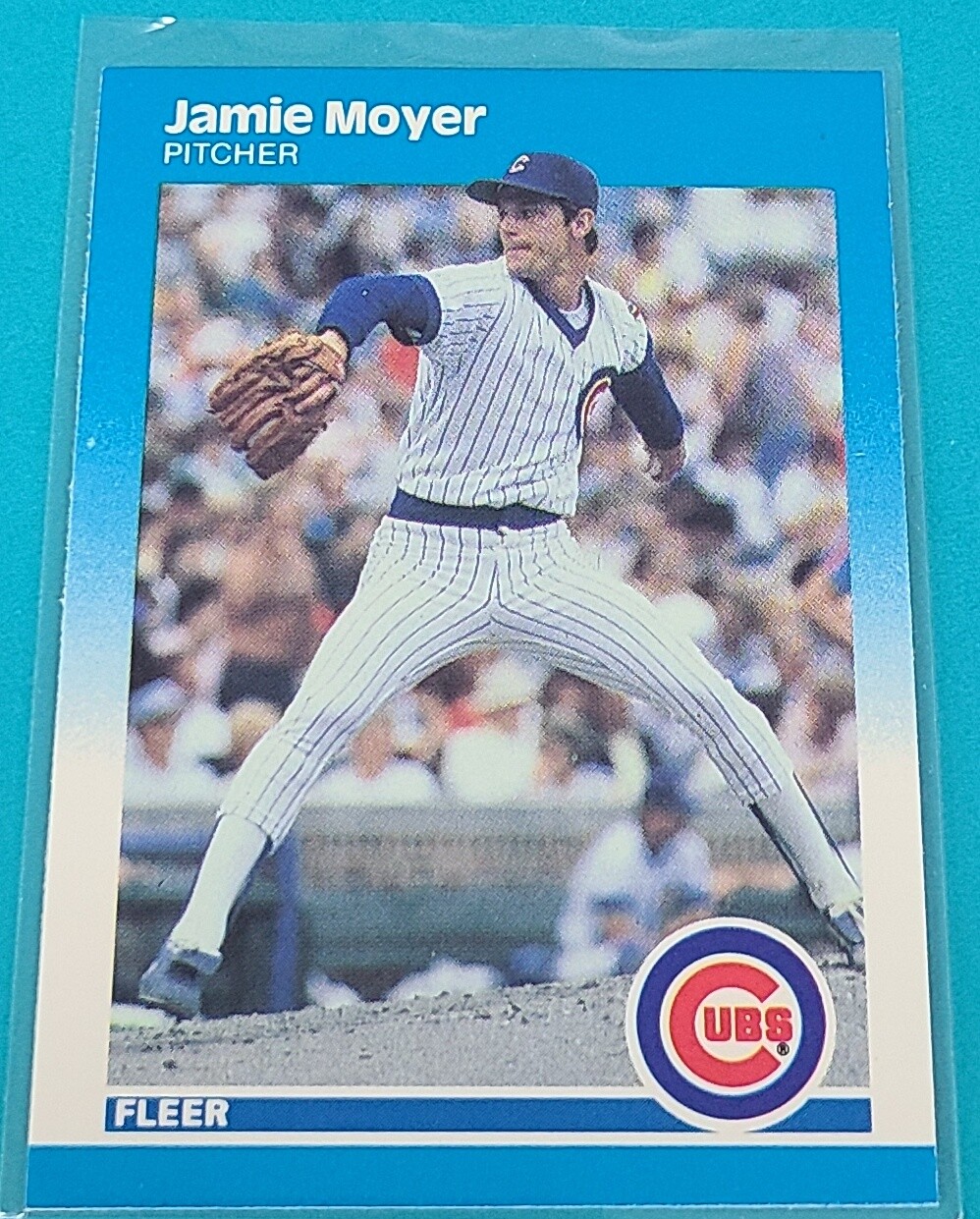1987 Fleer RC #570 Jamie Moyer Chicago Cubs Baseball Card V5 | eBay