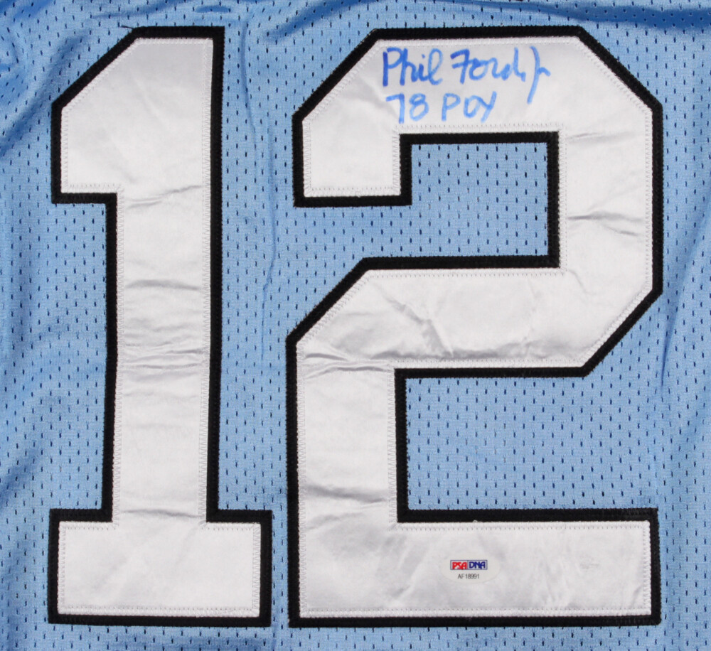 Phil Ford Signed North Carolina Tar Heels Jersey Inscribed "78 POY ...