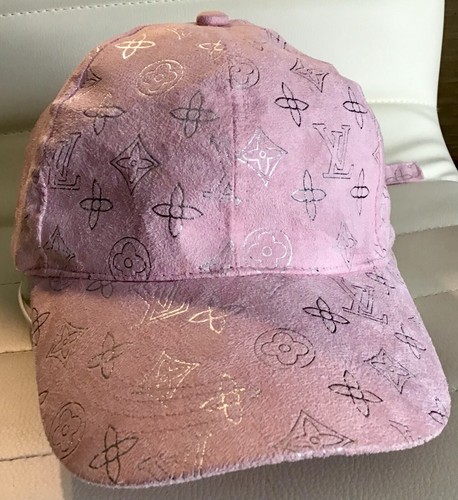 Pink /Silver Blush Baseball Cap Fashion Hat Womans Crushed Velvet ...