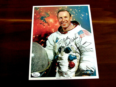 JAMES JIM LOVELL APOLLO 13 NASA ASTRONAUT SIGNED AUTO 8 X 10 LITHO ...