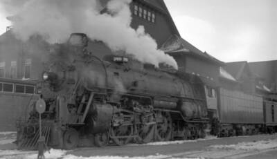 AT&SF Santa Fe Railroad locomotive engine No. 3461 type 4-6-4 OLD TRAIN ...