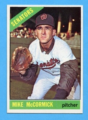 1966 Topps # 118 MIKE McCORMICK WASHINGTON SENATORS EX FREE SHIPPING | eBay
