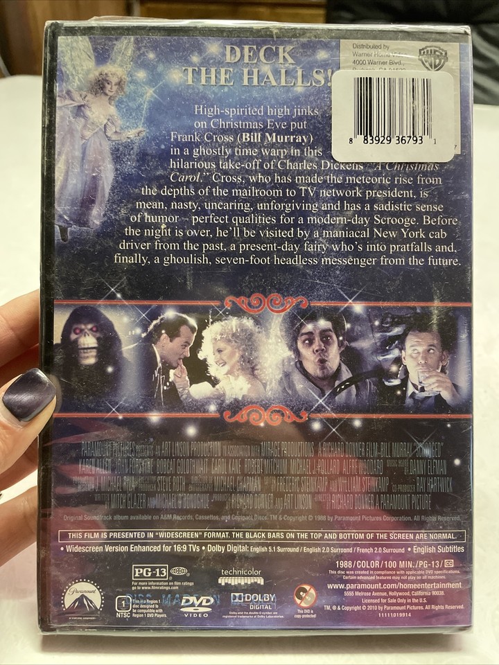 Scrooged,New DVD, Bill Murray John Forsythe Karen Allen Alfre Woodard ...