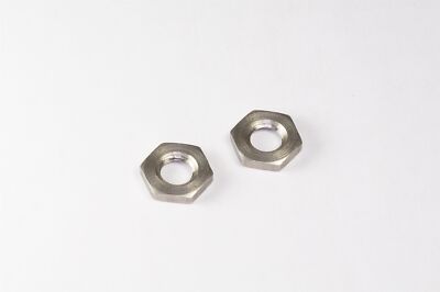Lot of 2 MS25082-C4 MIL Hex Nut 1/4-28 7/16" W 3/32" T CRES Stainless ...