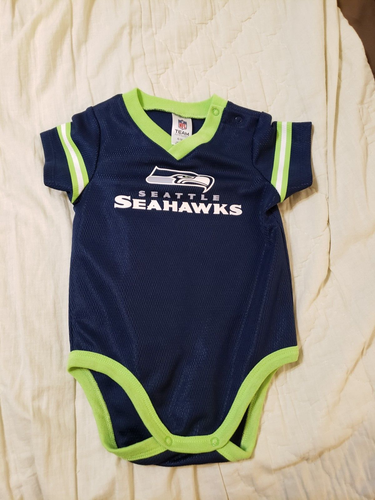 SEATTLE SEAHAWKS FOOTBALL JERSEY BABY INFANT TODDLER ONE PIECE #12th ...