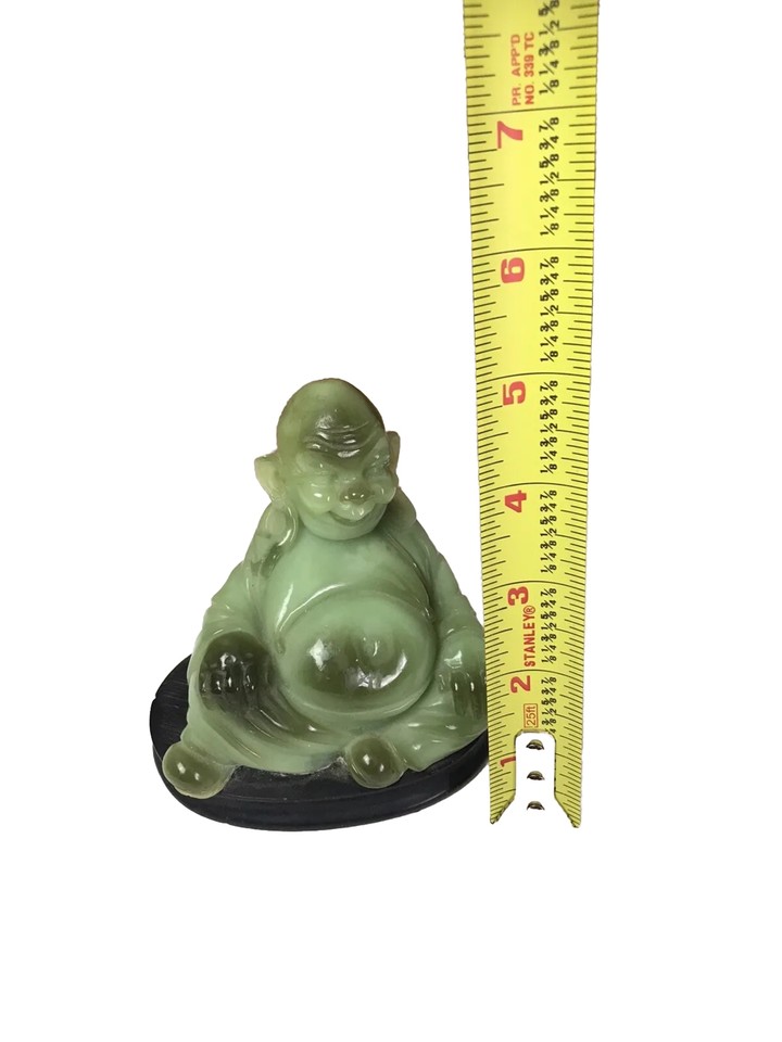 " Sculptor A. Santini Made in Italy Jade like sitting Buddha statue on ...