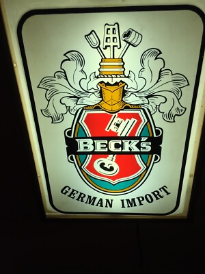 Vintage Beck’s German Import Lighted Beer Sign 1982 | eBay