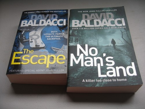 2 DAVID BALDACCI - JOHN PULLER THRILLERS THE ESCAPE & NO MAN'S LAND ...