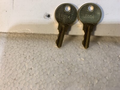 SET OF 2 KEYS FOR BOBRICK PRODUCTS KEY NO. CAT 114. | eBay