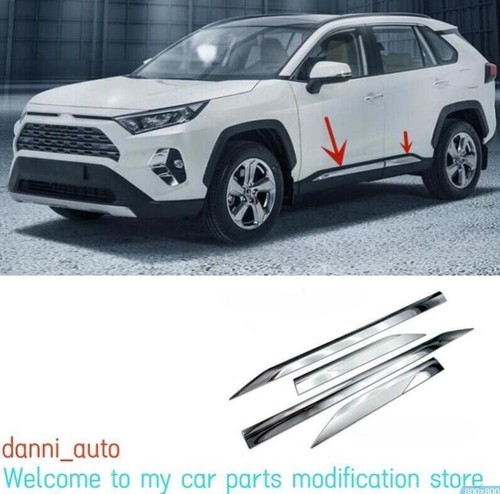 FOR Toyota RAV4 2022-2023 ABS Chrome Car Door panel trim strip body ...