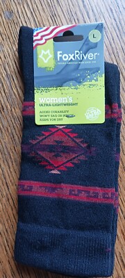 Fox River socks large LG L women's women black southwest southwestern ...