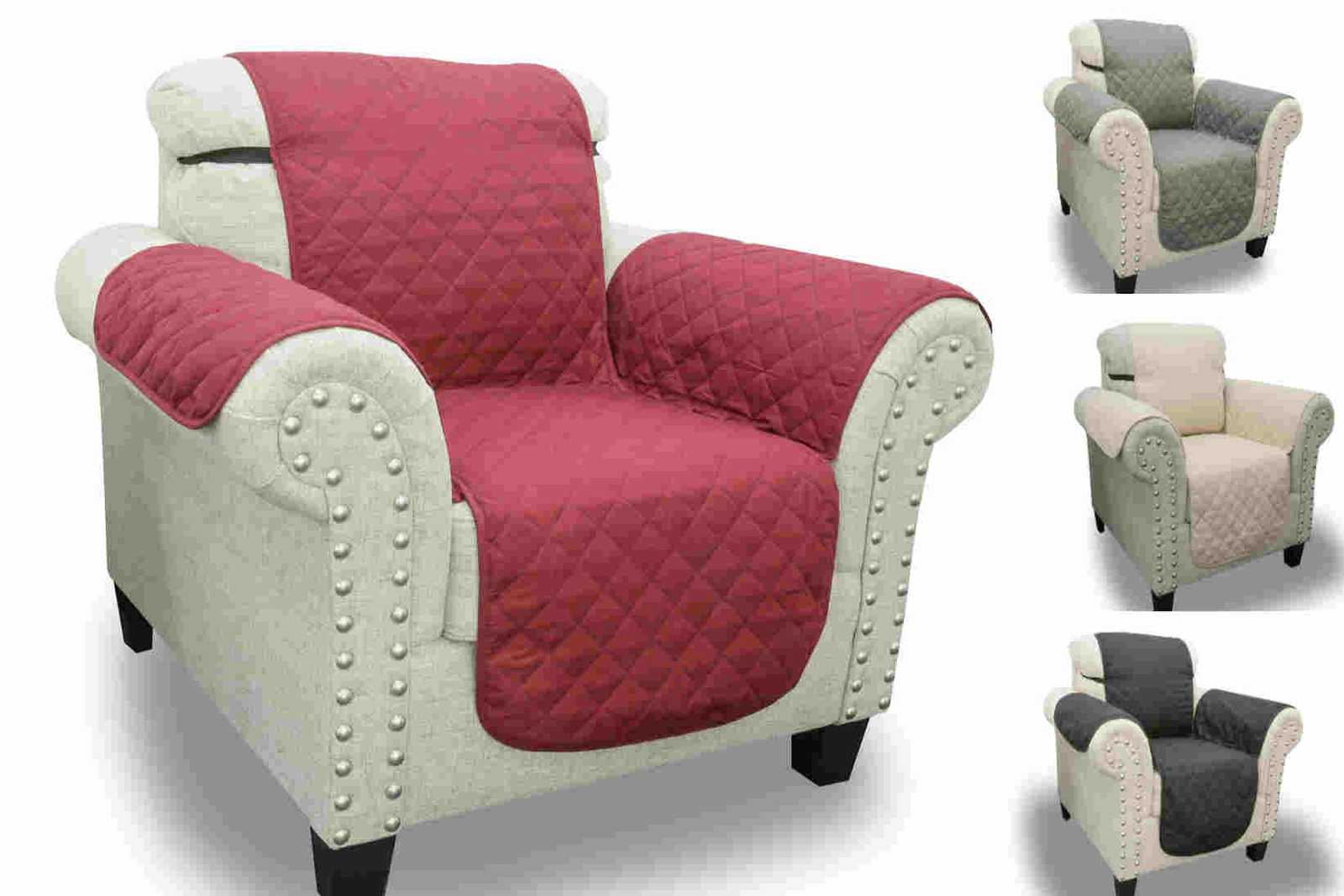 Sofa Throws Covers Over Chair Protector Microfibre Reversible | eBay UK