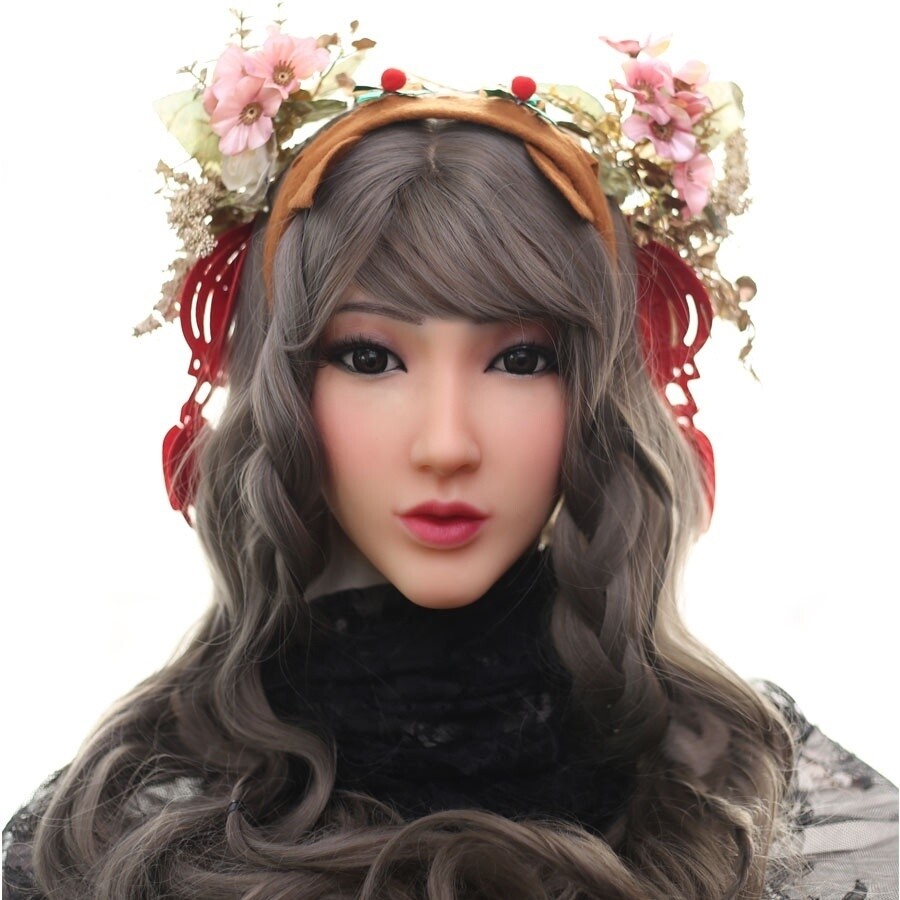 Silicone Female Headwear Masks Angel Face Mask Props Halloween ...