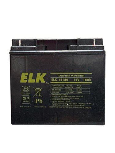 ELK 12180 12V 18Ah NB Sealed Lead Acid Replacement Battery for Back-Up ...