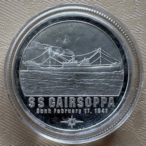 SS Gairsoppa Shipwreck 1 oz. .999 Silver Round in Capsule | eBay