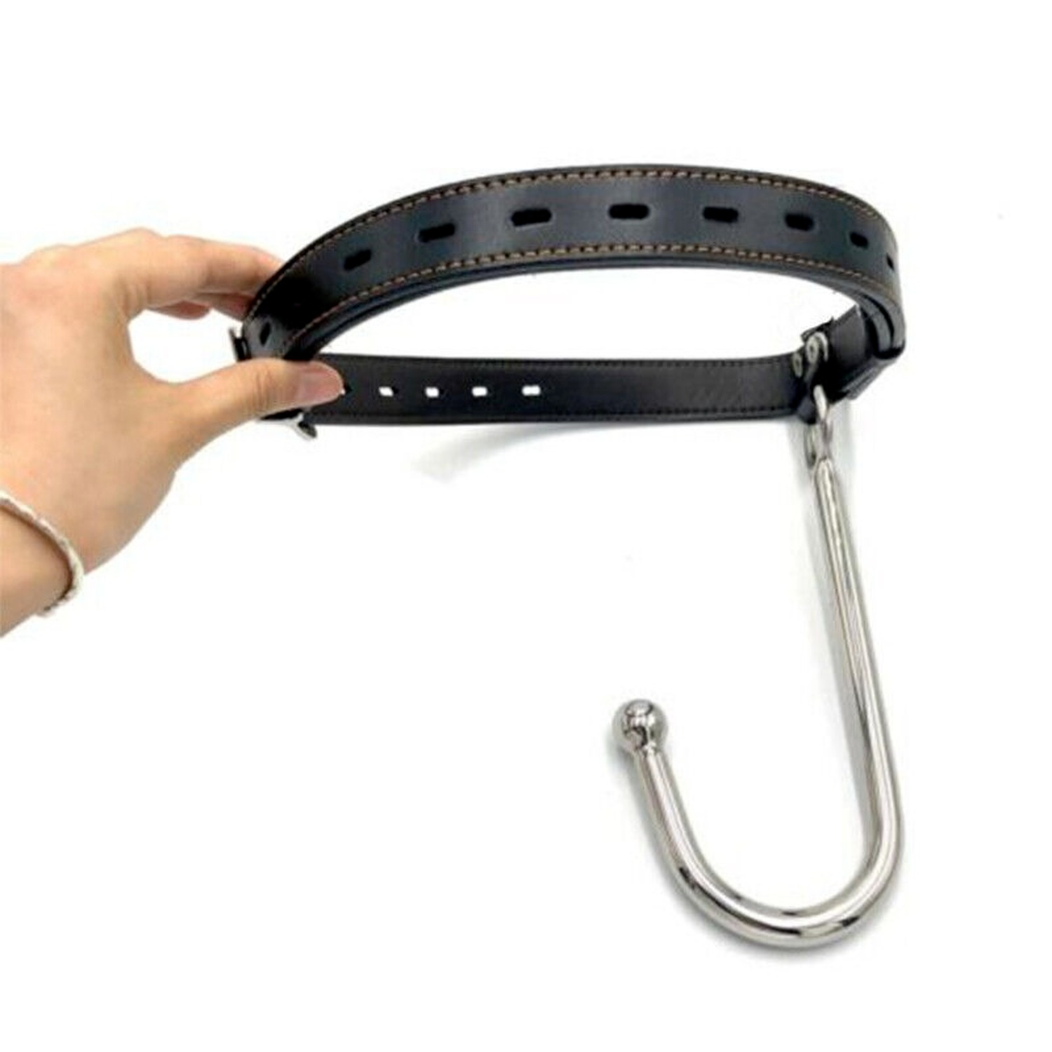 Ball Anal Hook Butt Plug BDSM Adjustable Leather Waist Belt Restraint ...