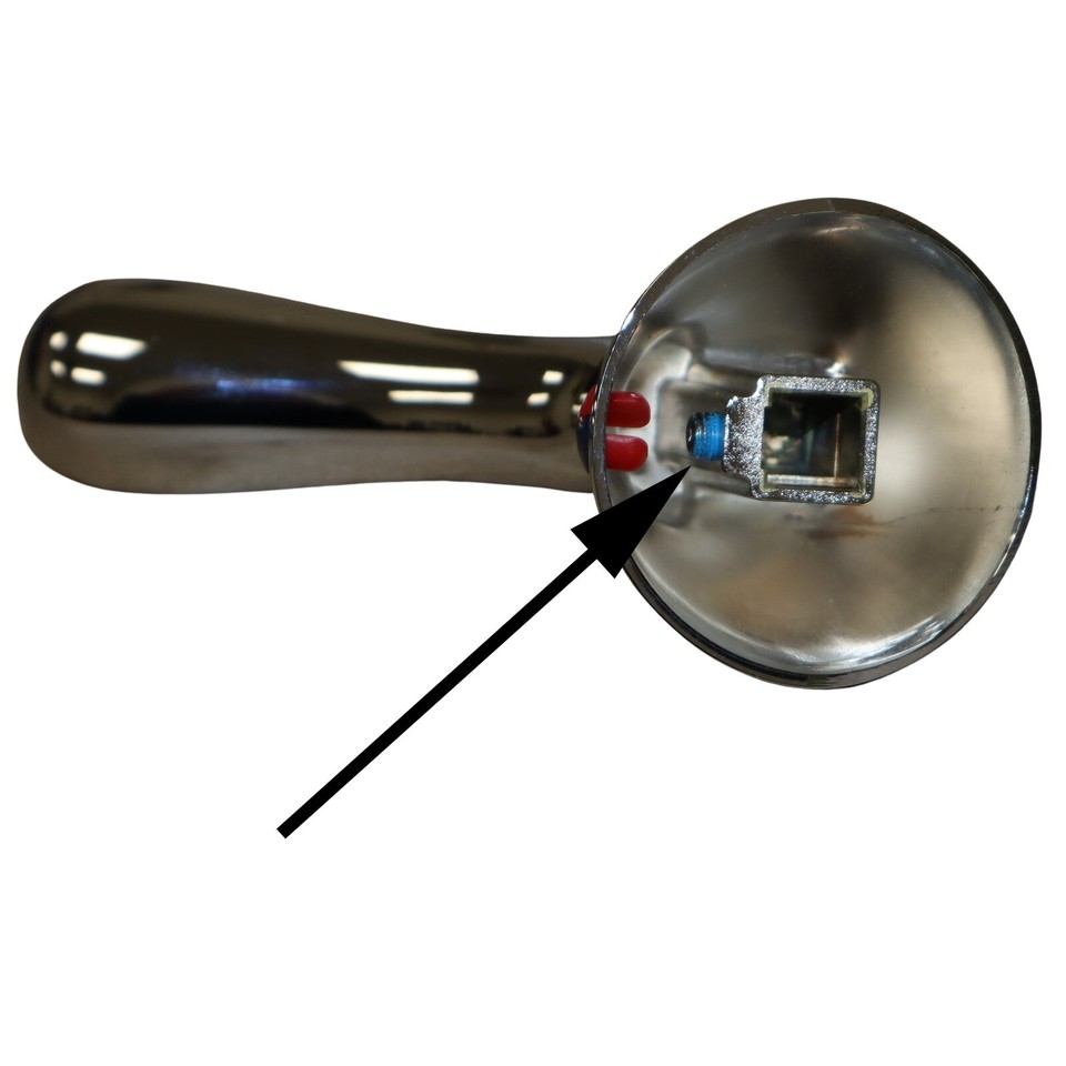 Single Lever Handle Kit in Chrome Home Hot Cold Faucet Set Screw Color ...