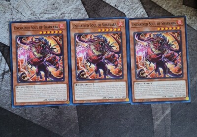 Yugioh! 3x Unchained Soul of Sharvara DUNE-EN019 Common 1st Ed NM | eBay