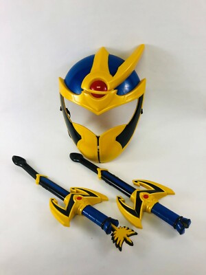 2006 Power Rangers Mystic Force Solaris Knight Training Set Mask ...