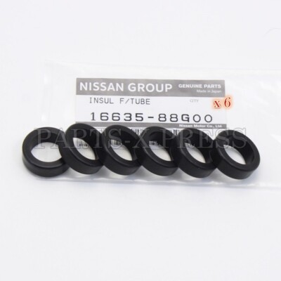 GENUINE OEM NISSAN FUEL INJECTOR LOWER CUSHION RING SEAL SET OF SIX ...