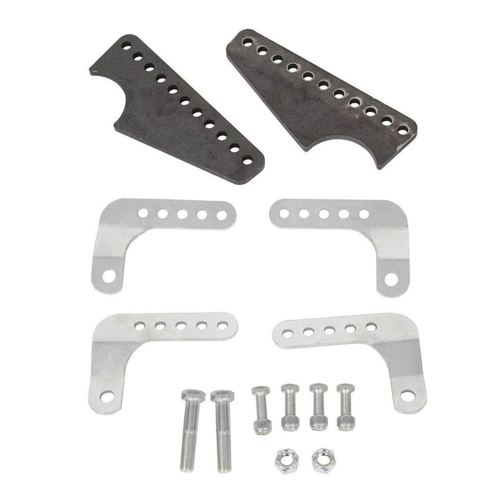 Coil Over Shock Mount Kit Adjustable Lower Brackets for 3" Axle Tubes ...
