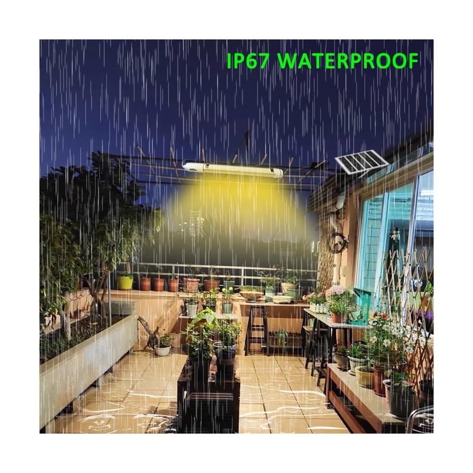 Bright Solar Powered Grow Light with Batteries Full Spectrum Growing ...