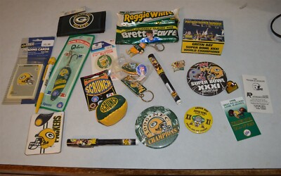 22 1997 Super Bowl & MIsc Green Bay Packers Football Items White Favre ...