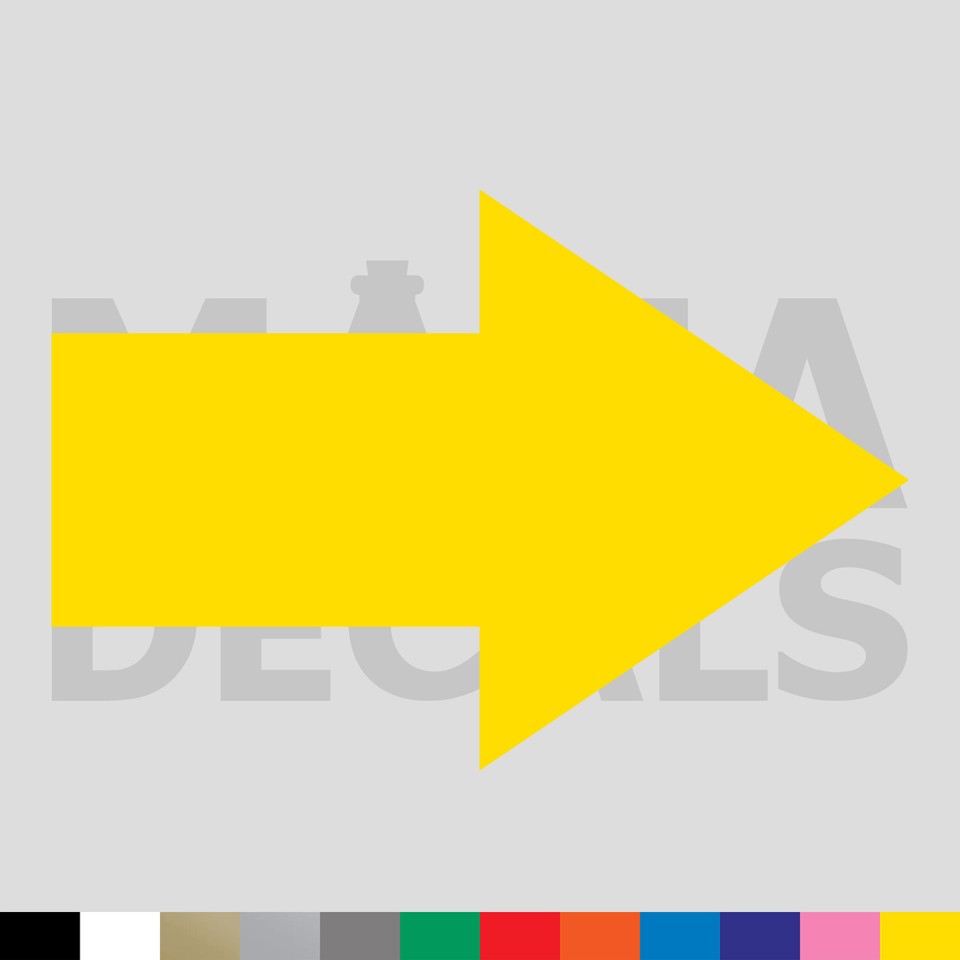 Arrow Vinyl Die Cut Decal Sticker - Left Right Up Down Direction Point ...