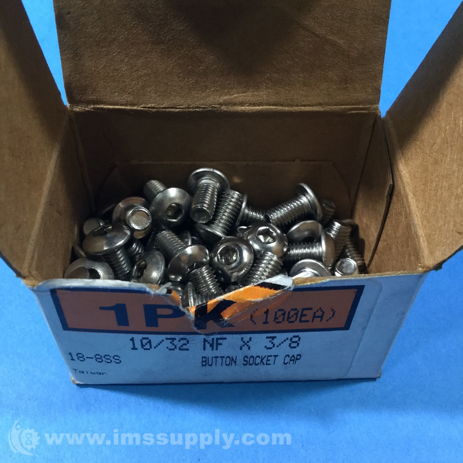 10/32 NF X 3/8 BSC Box of 100 Button Head Socket Cap Screws FNOB | eBay