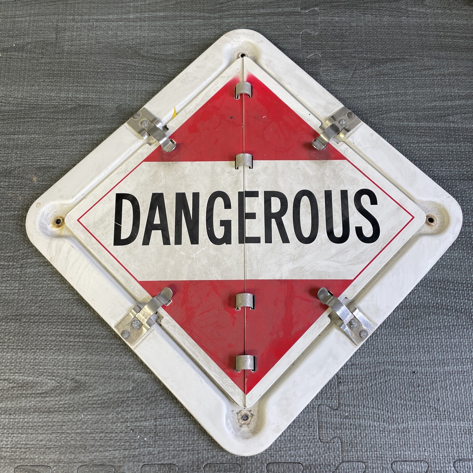 Globtech MFG , HAZARD FLIP PLACKARD ALUMINUM SIGNS HAZMAT PLACARD Sign ...