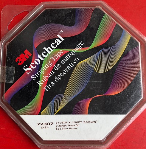 3M 72307 SCOTCHCAL BROWN COLORED DOUBLE PIN STRIPING TAPE 5/16" x 150 ...
