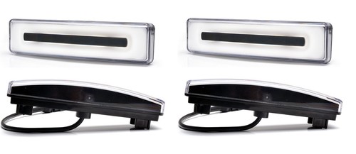 4 X Weiß 24V Vorne Position Led-Licht Dach Cabin Sonnenblende für ...