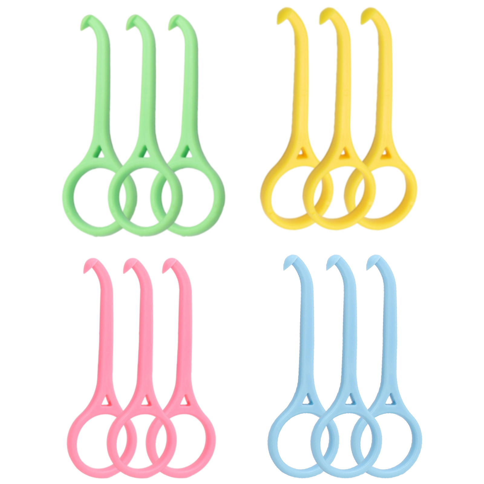 12pcs Easy Grip For Oral Care Tooth Hook Braces Removal Tool Kit ...