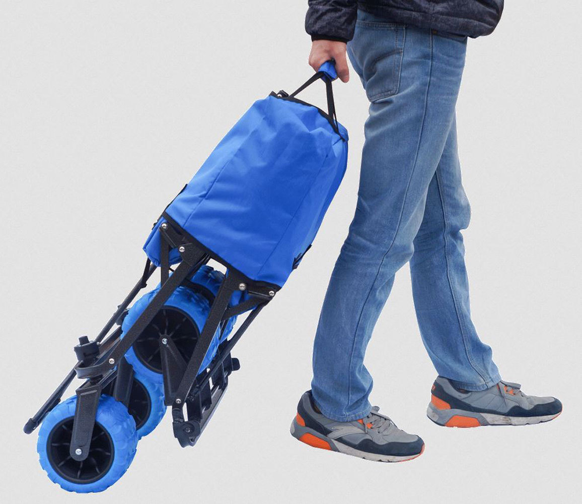 Folding Wagon All Terrain Utility Cart Heavy Duty Outdoor Beach ...